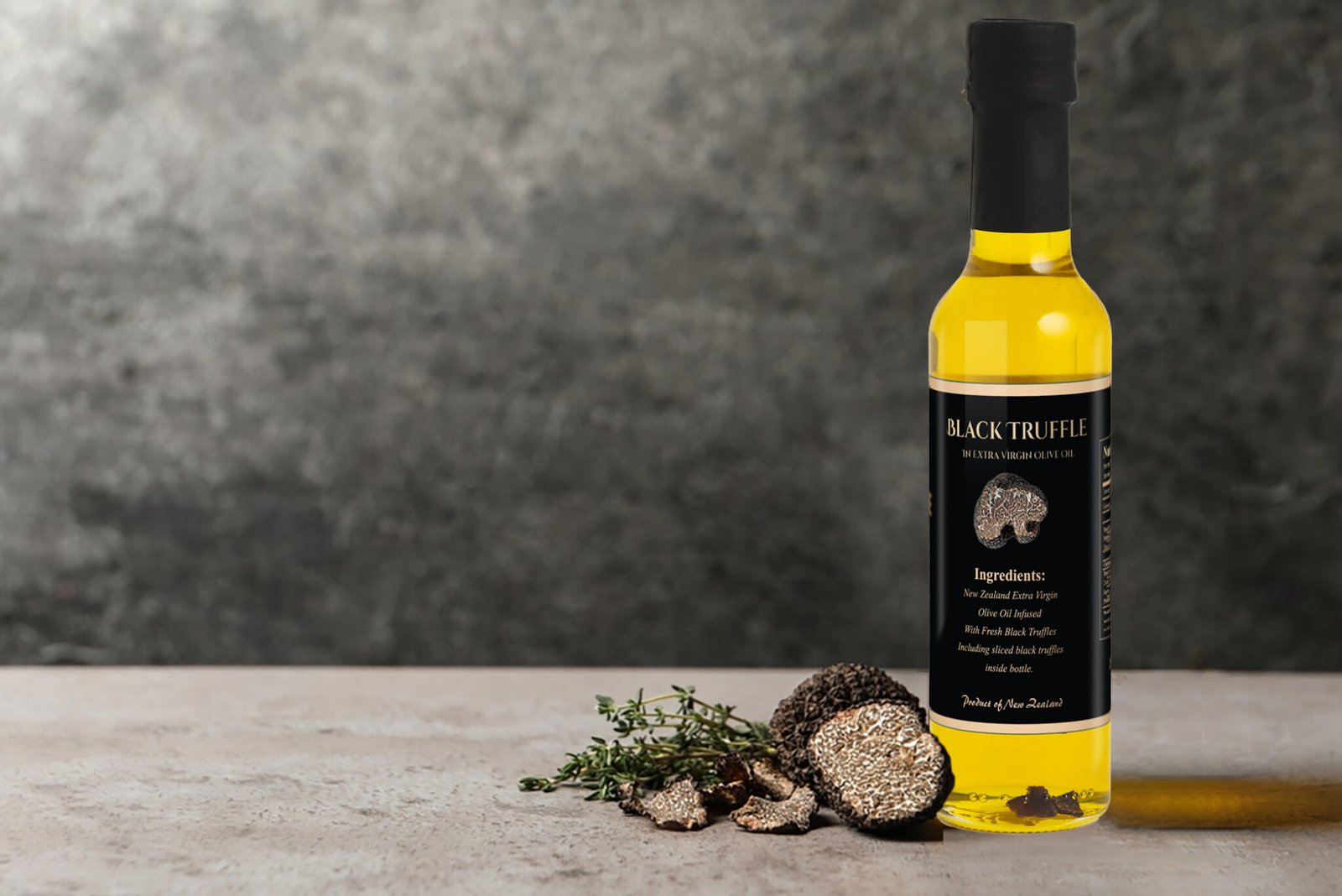 Truffle oil 250 cc - White Truffle Oil 250 cc - Black Truffle salt